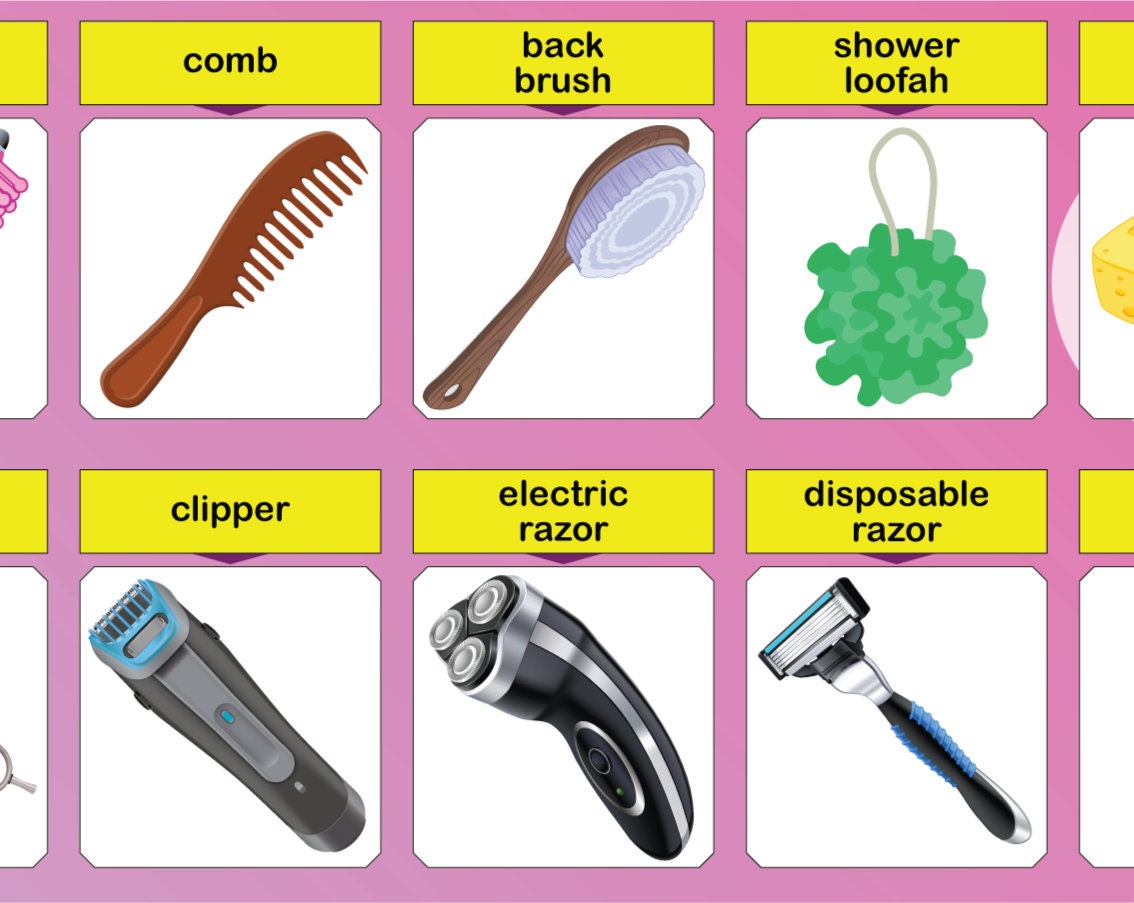 ENGLISH Hygiene Vocabulary Large Wall Poster for Language Classrooms ...