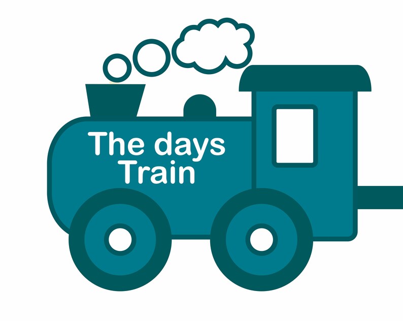 ENGLISH Days Train / the Days of the Week / School Days Poster ...