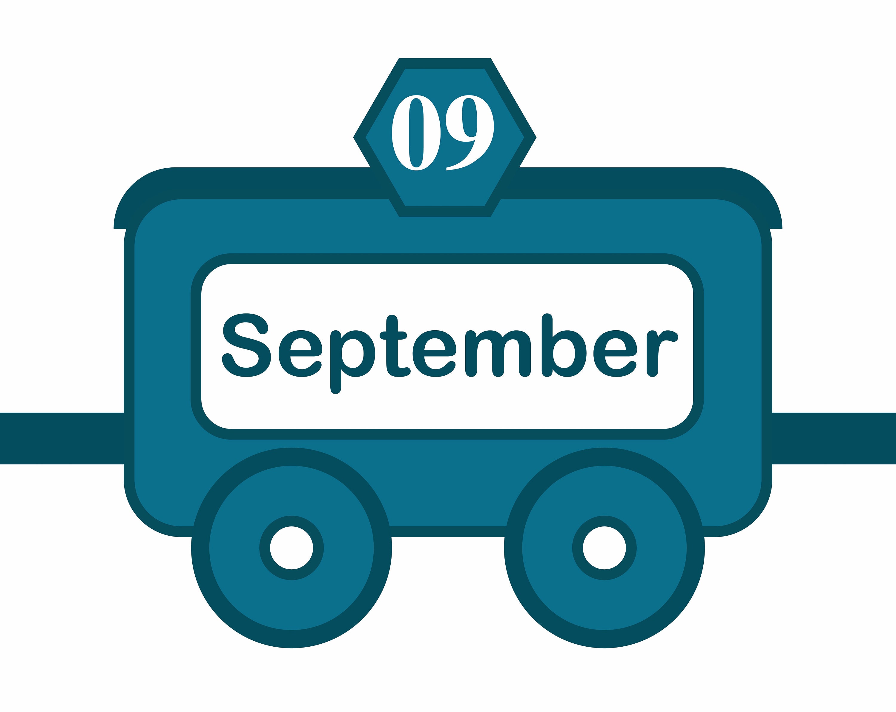 ENGLISH Months Train / the Months of the Year / Nursery Months Poster ...