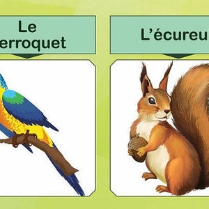 Les Animaux French Animals Large Printable Posters for - Etsy