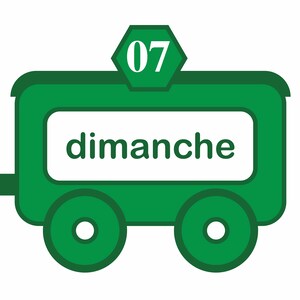 FRENCH Days Train / Le Train Des Jours / Les Jours De La Semaine ...