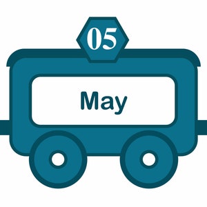 ENGLISH Months Train / the Months of the Year / Nursery Months Poster ...