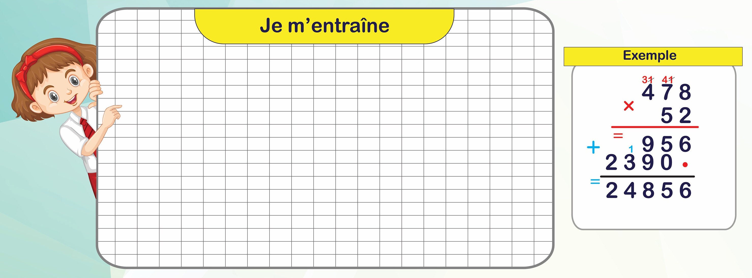 Table De Multiplication / French Multiplication Poster / Math School ...
