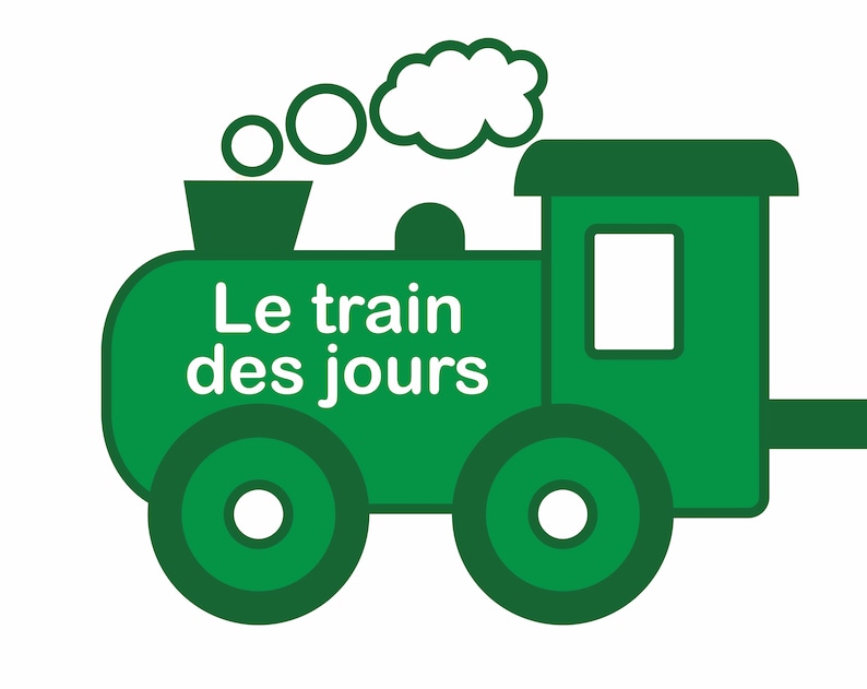 FRENCH Days Train / Le Train Des Jours / Les Jours De La Semaine ...