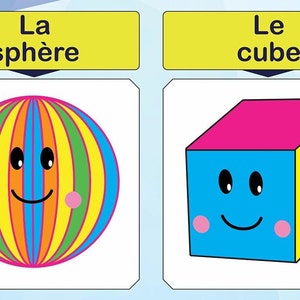 Les Formes Simples FRENCH Basic Geometric Shapes Printable - Etsy