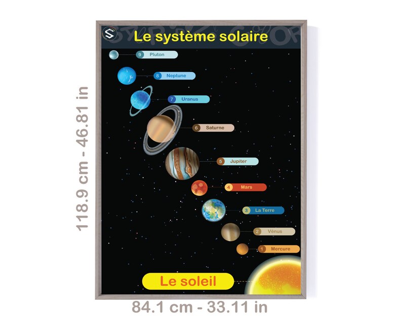 Le Système Solaire French Solar System Printable Large - Etsy