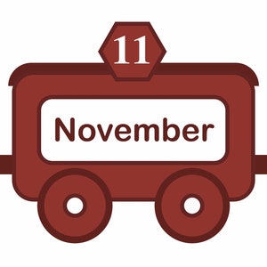 ENGLISH Brown Months Train / the Months of the Year / School Months ...