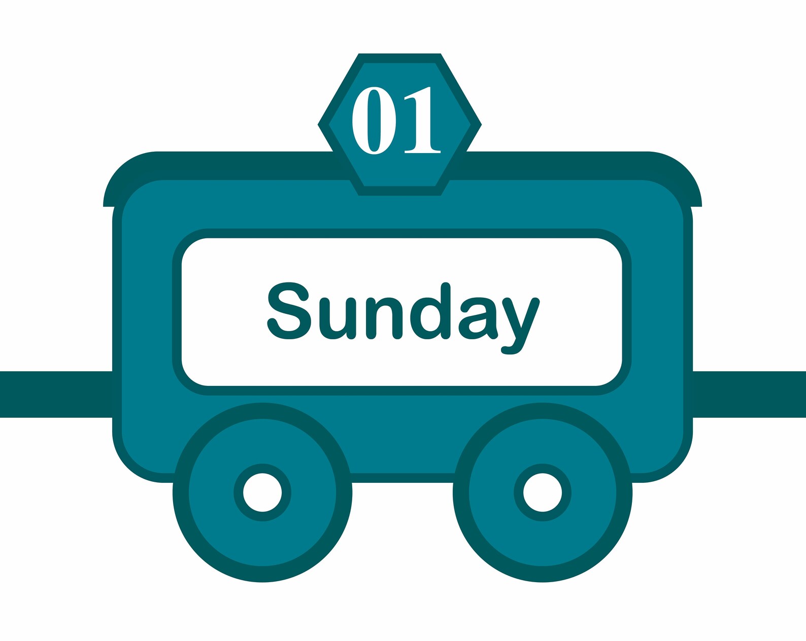 ENGLISH Days Train / the Days of the Week / School Days Poster ...