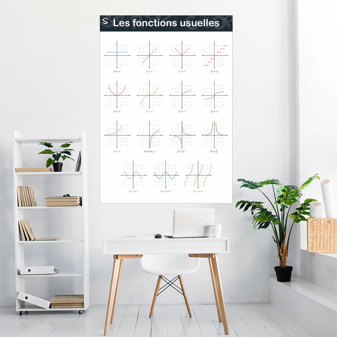 Les Fonctions Mathématiques | Math Functions Large Printable Posters ...