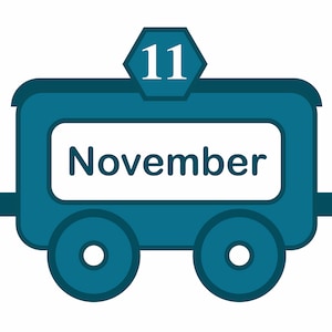 ENGLISH Months Train / the Months of the Year / Nursery Months Poster ...