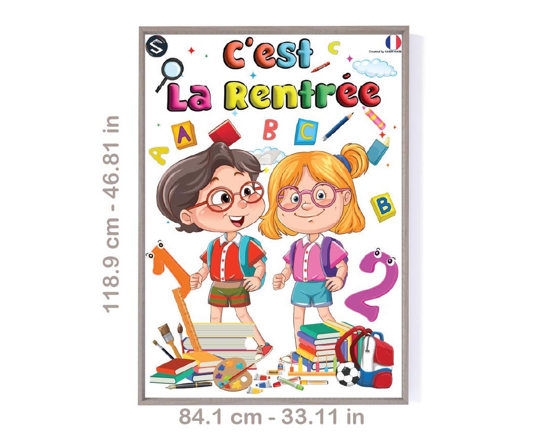 French Back to School: La Rentrée Scolaire, Primary School Chart ...