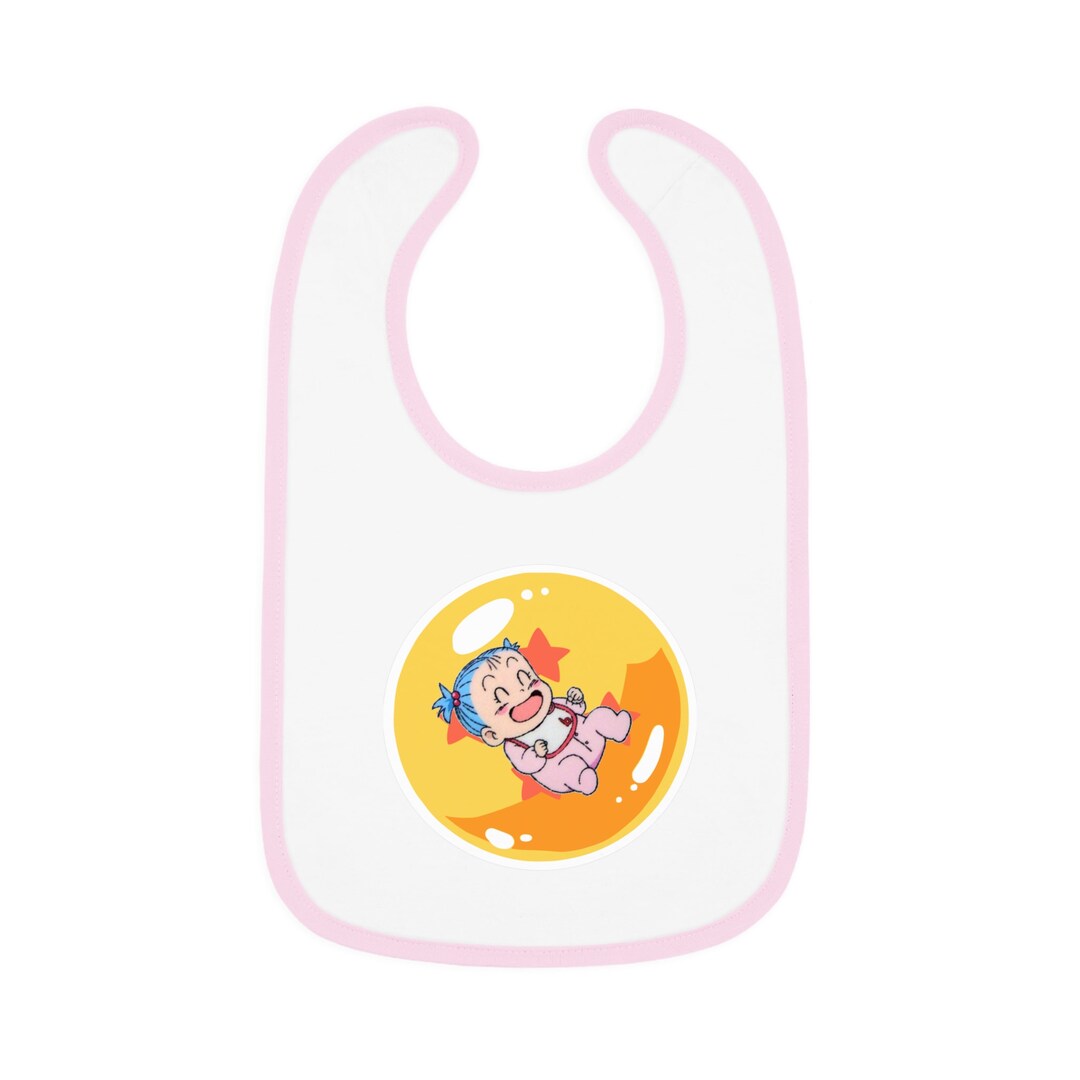 Baby Bulla in Dragon Ball DBZ Theme Baby Contrast Trim Jersey Bib - Etsy