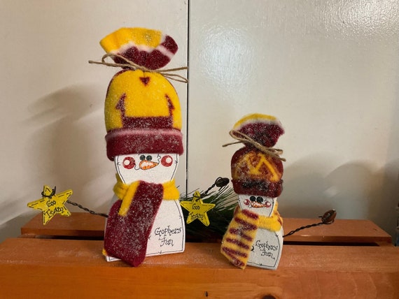 Minnesota Gophers Snowmen - Etsy