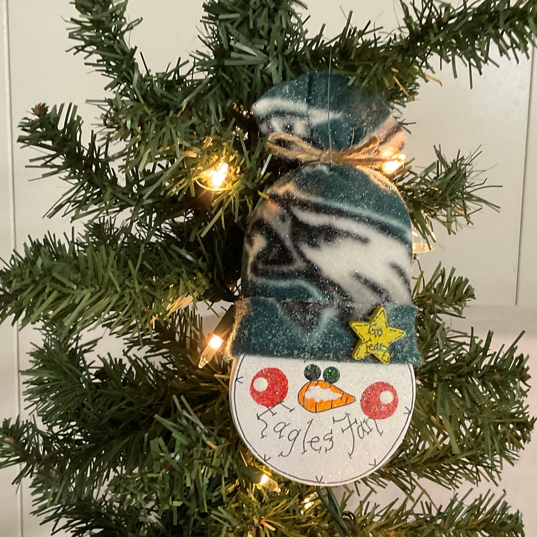 Philadelphia Eagles Snowman Ornament - Etsy