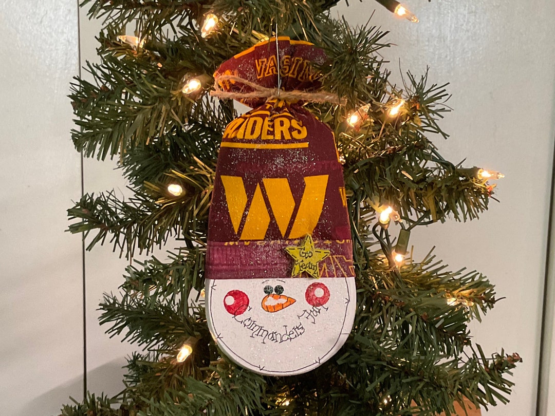Washington Commanders Snowman Ornament - Etsy