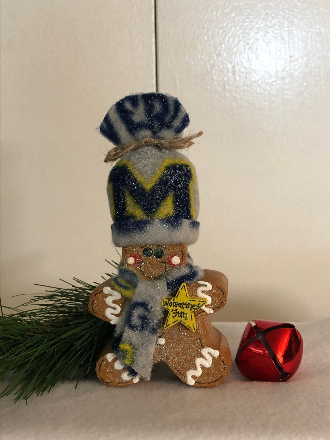 Michigan Wolverines Gingerbread Man - Etsy
