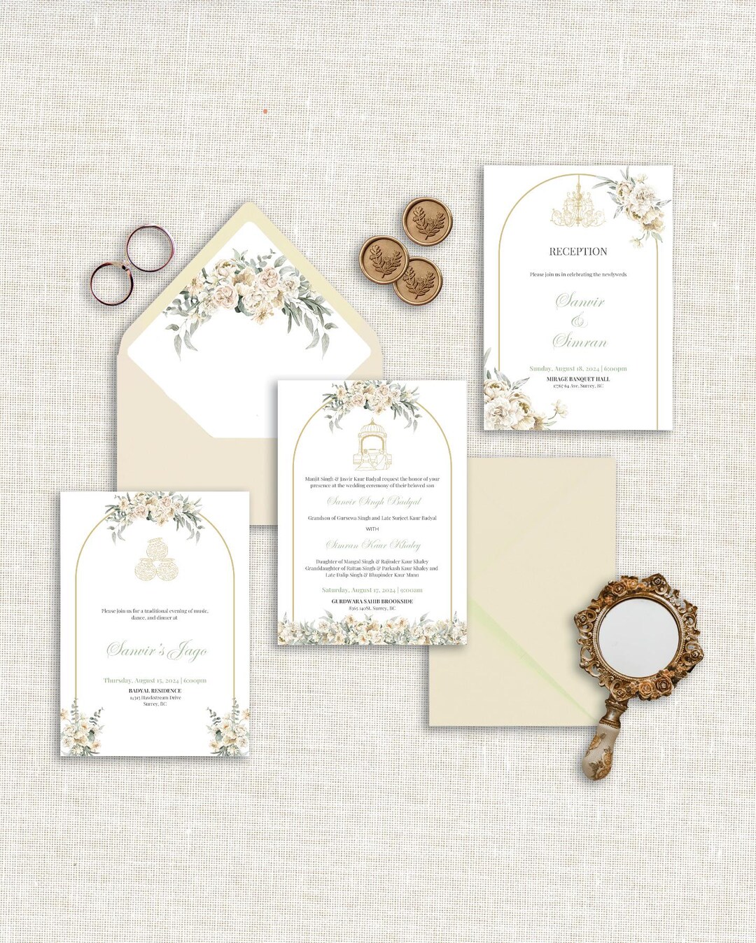 Timeless Grace Invitation Set - Etsy