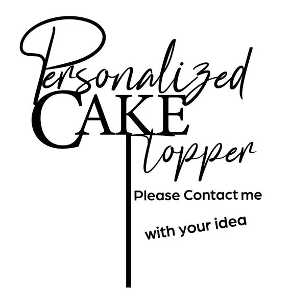 Personalised Cake Topper Etsy