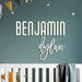 Nursery Custom Name Sign - Boy Name Sign - Modern Name Sign - Custom ...