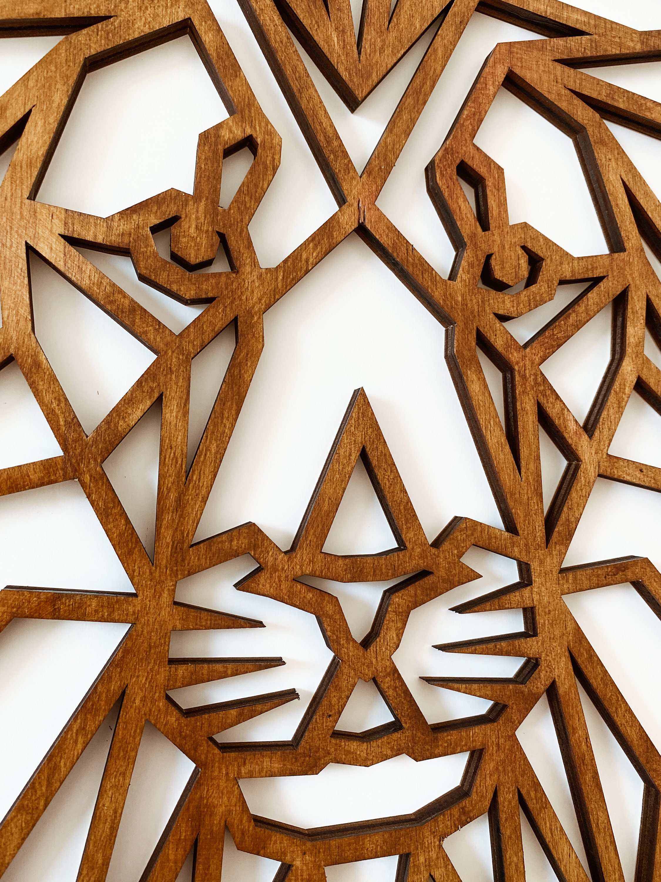 Wolf Wall Decor Geometric Wolf Wall Art Home Wall Decor - Etsy