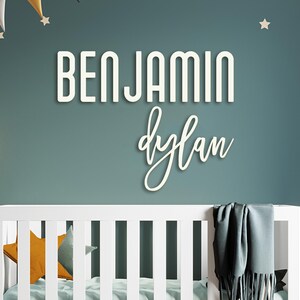 Nursery Custom Name Sign - Boy Name Sign - Modern Name Sign - Custom ...