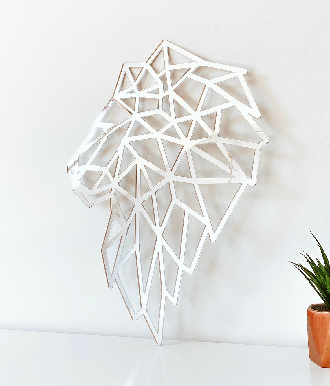 Set of 3 Geometric Animals Nursery Wall Art Decor Home Wall - Etsy