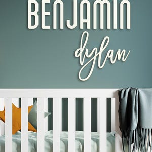 Nursery Custom Name Sign - Boy Name Sign - Modern Name Sign - Custom ...
