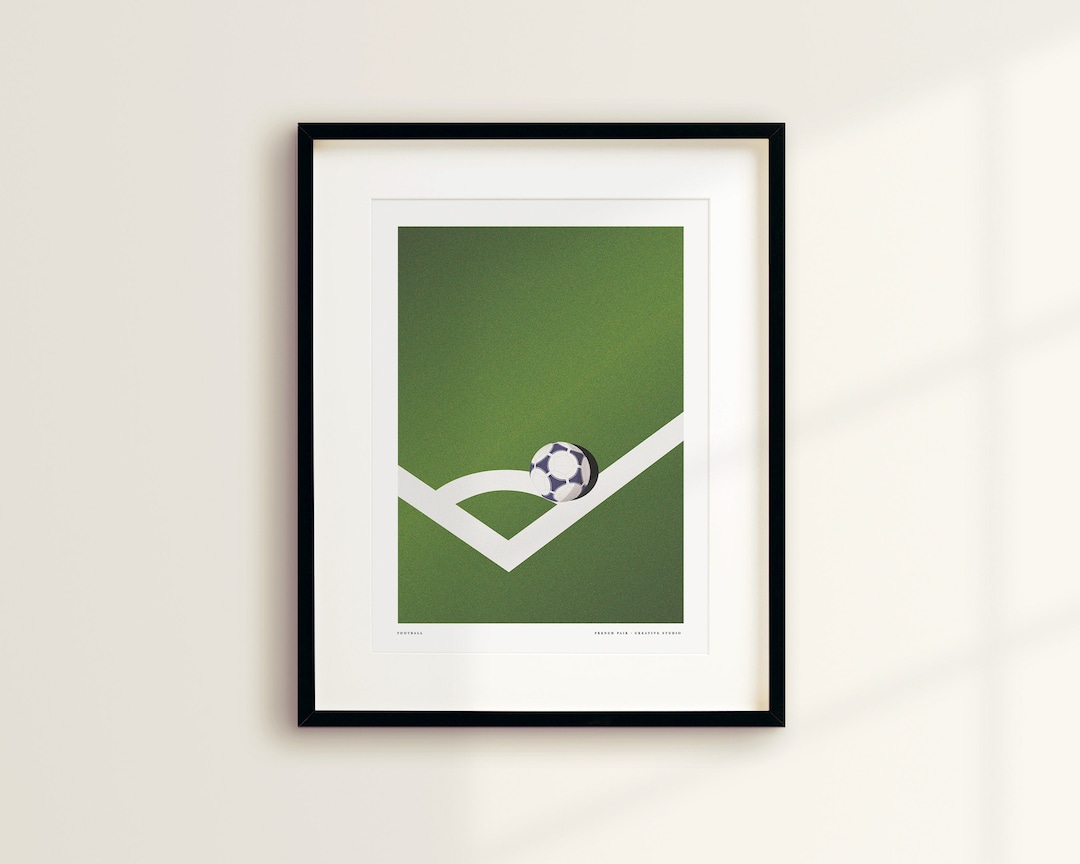 Retro FOOTBALL Poster Retro Poster Sport, Football French Pair Poster ...