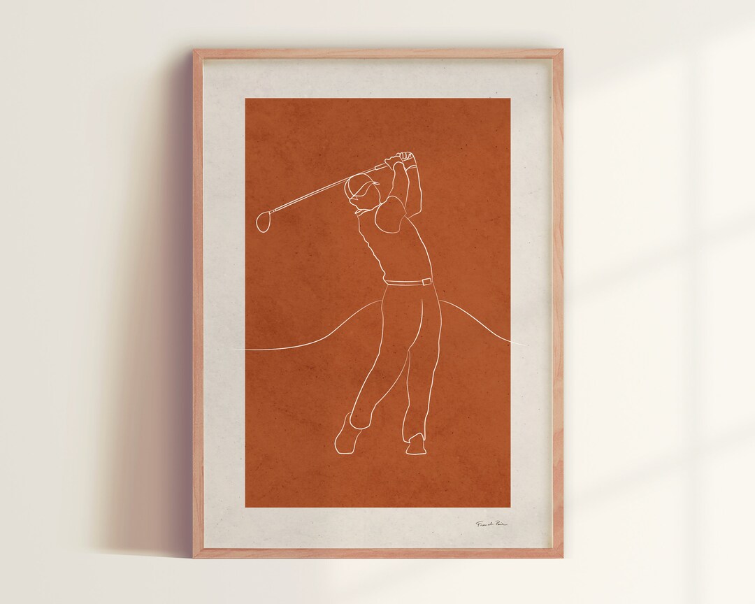 GOLF Poster | ! Latest Posters! Signed Minimalist Poster - Orange ...