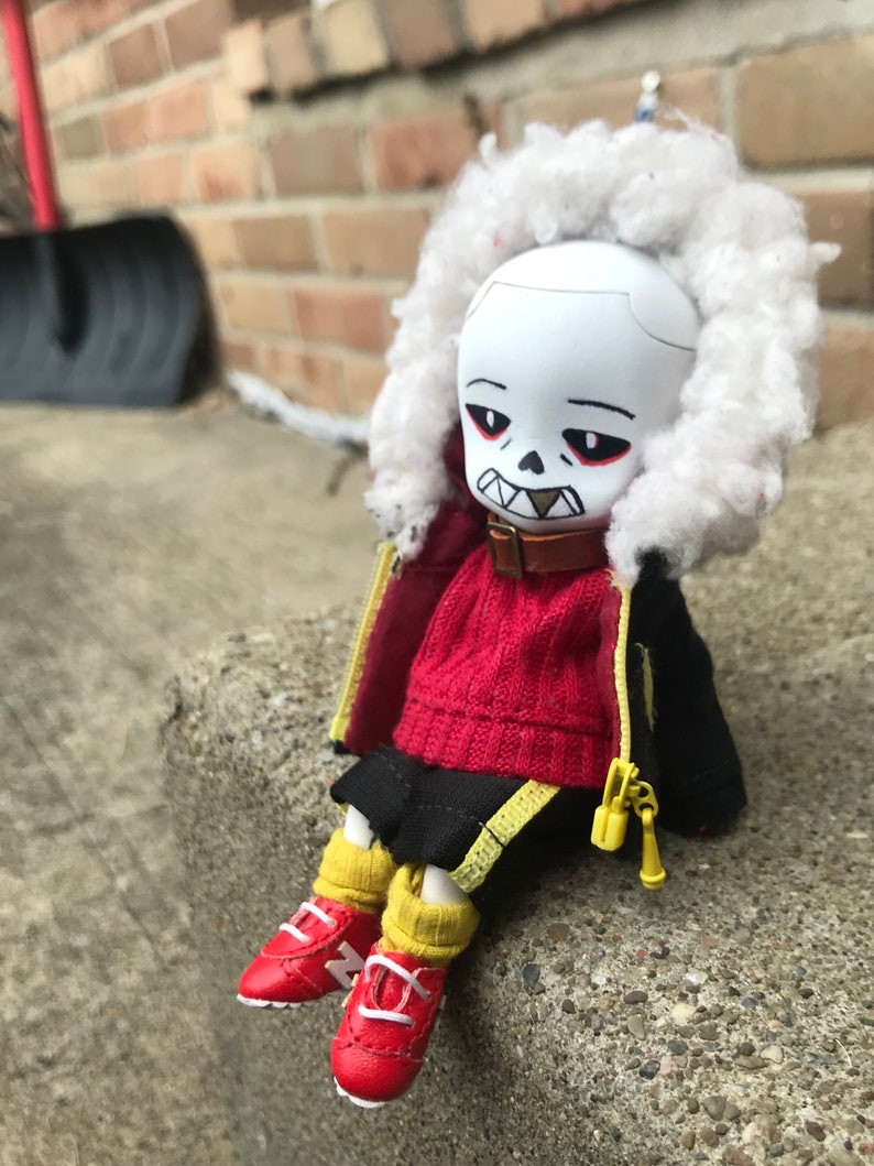 Pocket Sized Underfell Sans Doll - Etsy