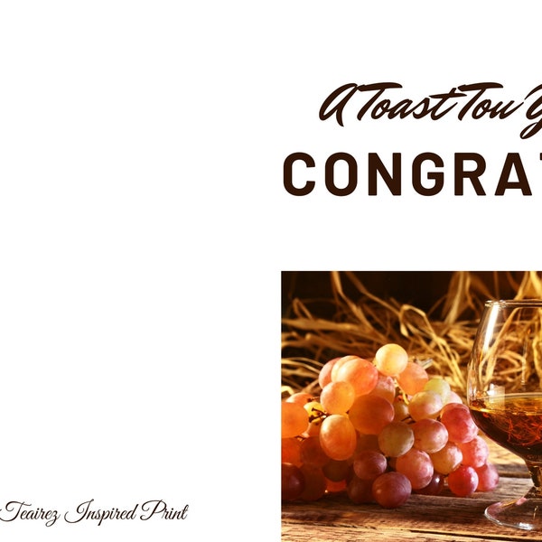 Toast to You Congratulations - Etsy