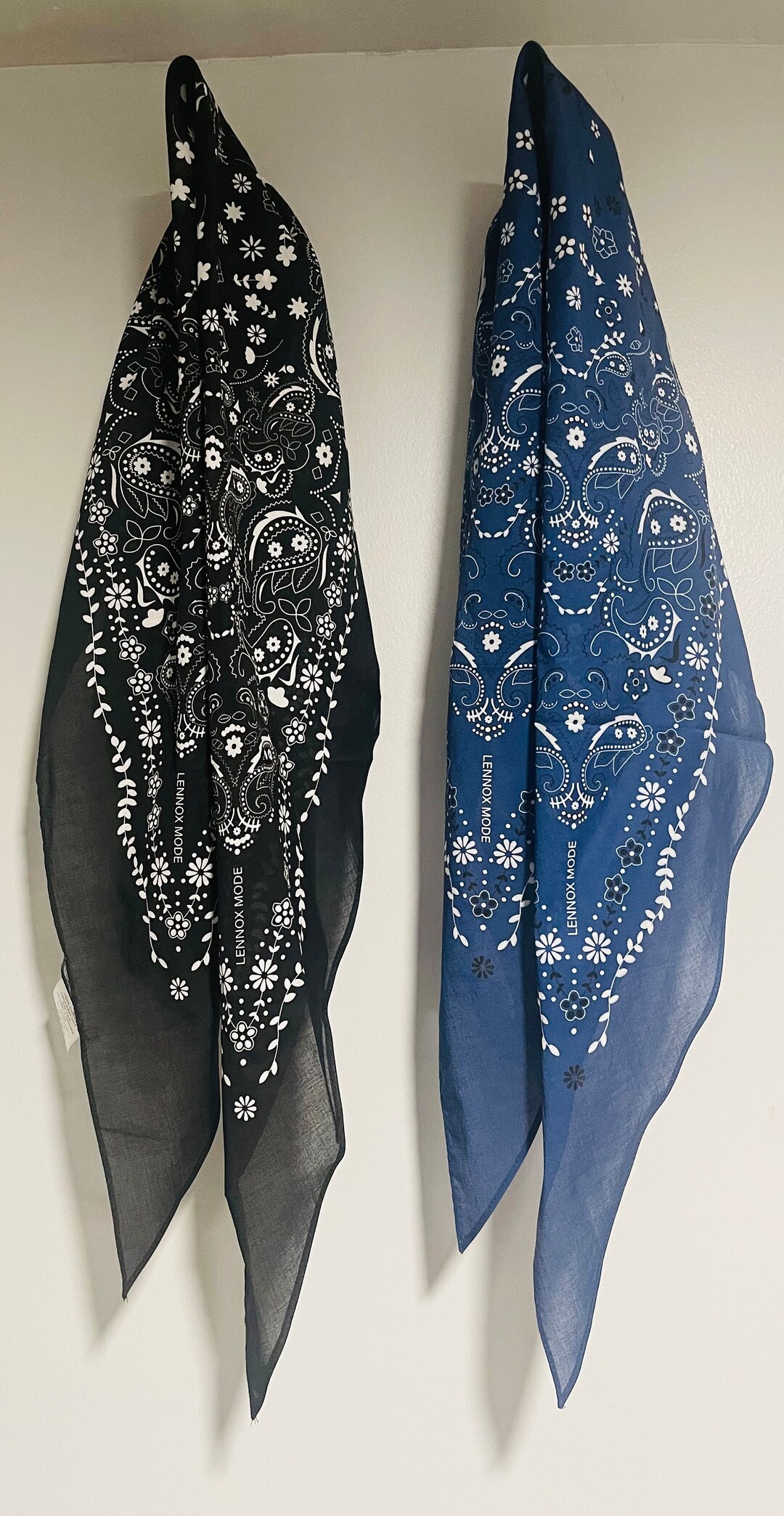 Diamond Shape Classic Paisley Bandana 100% Cotton - Etsy