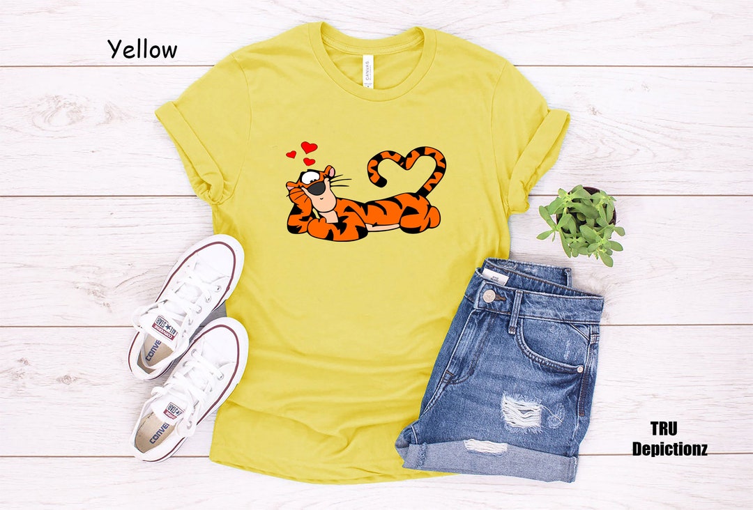 Tigger Thinking About Love Shirtwinnie the Pooh Lovers Gift - Etsy