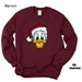Santa Claus Donald Christmas Sweatshirtdonald Duck Christmas - Etsy