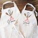 Coquette Bow Kitchen Apron for Women Linen Apron Kids Custom Cooking ...
