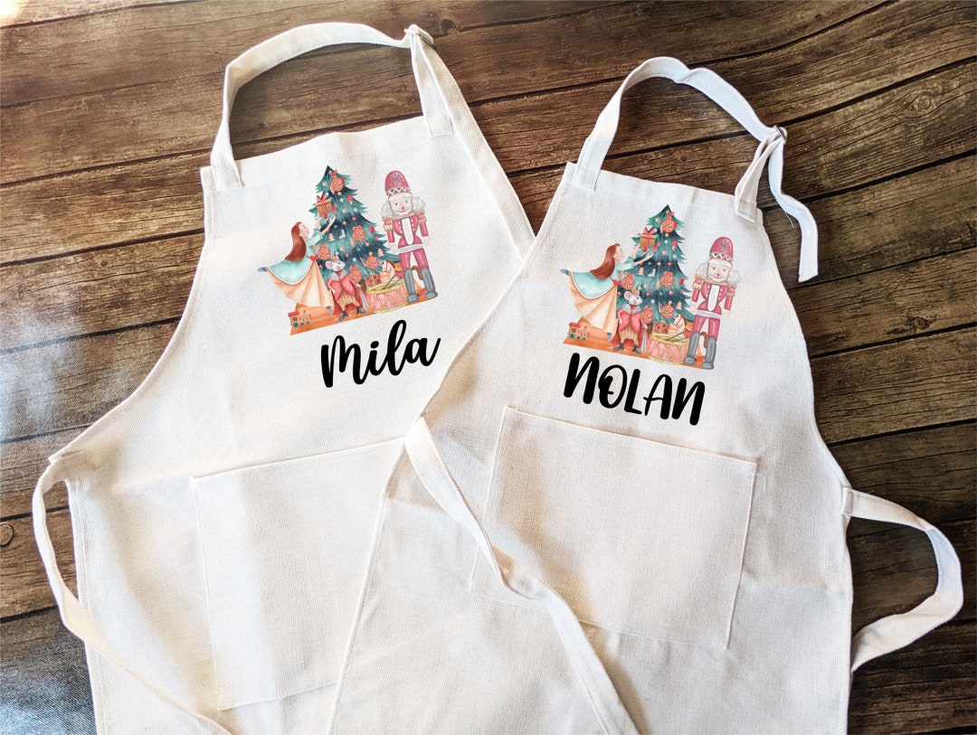 Personalized Ballerina Nutcracker Kids Apron With Pocket Personalized ...