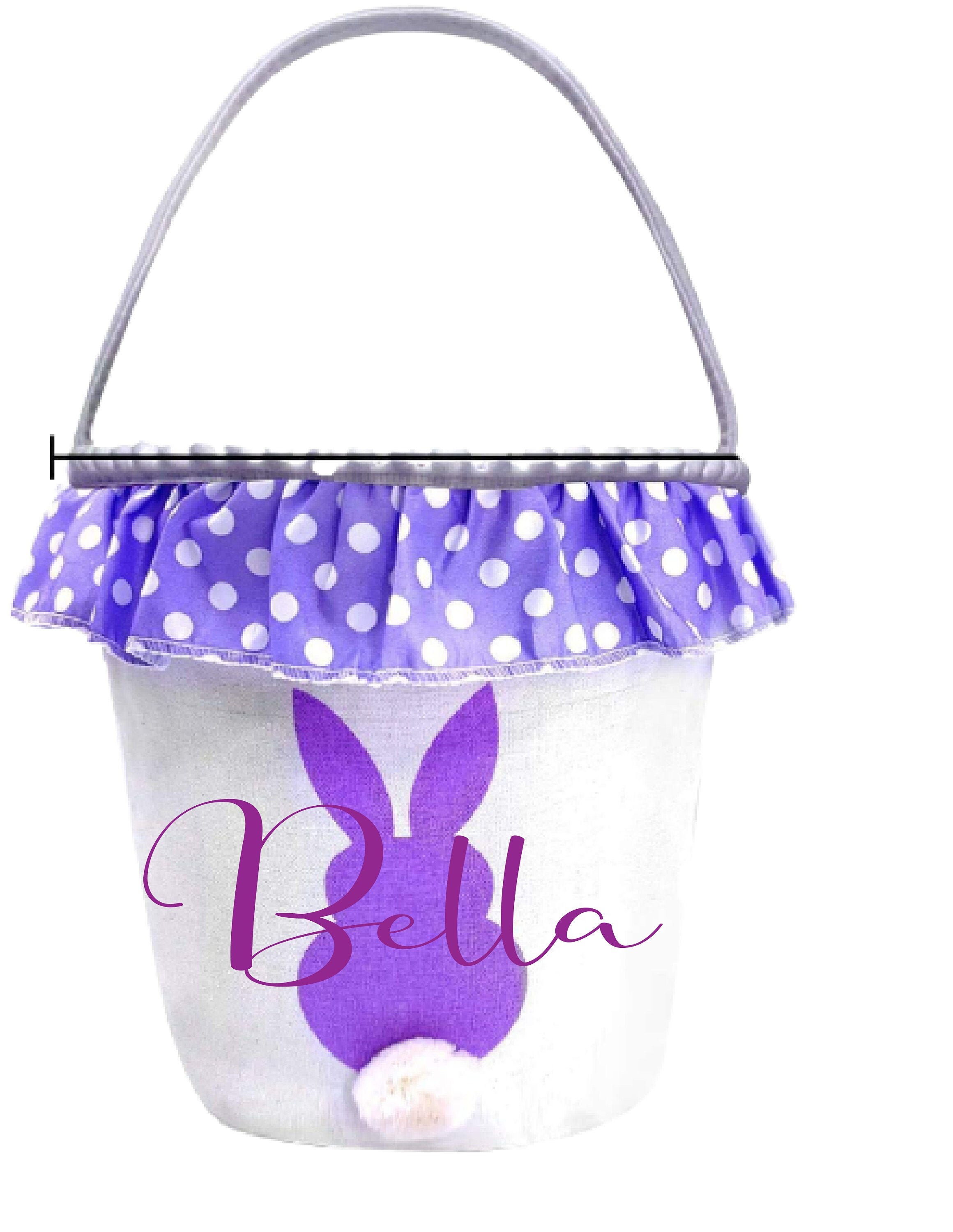 Kids Easter basket with Ruffles Girls easter basket with | Etsy