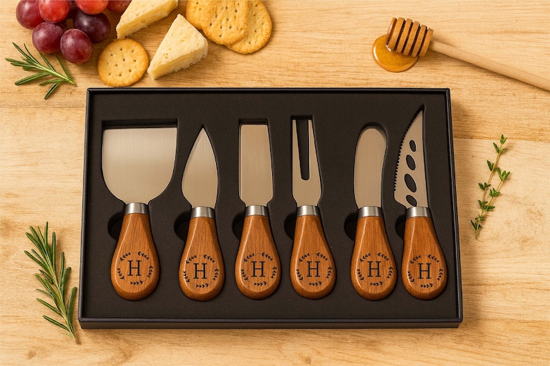 Custom Cheese Knife Set – Premium Corporate Gift or Event Favor With ...
