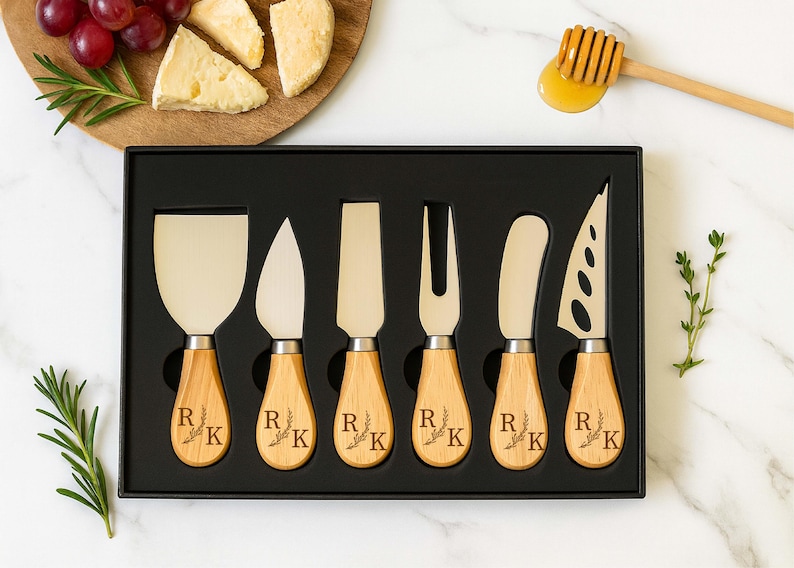 Custom Cheese Knife Set – Premium Corporate Gift or Event Favor With ...