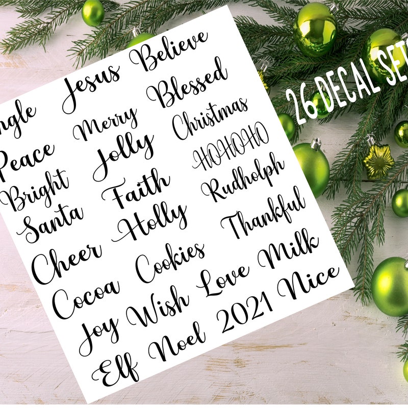 Ornament Decals - Etsy