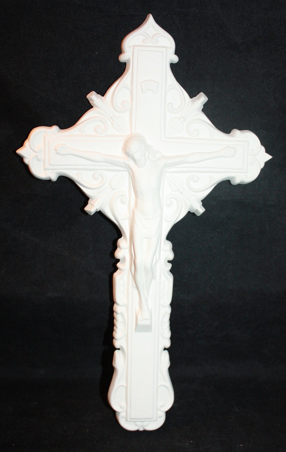 Ceramic Jesus on the Cross Paint Your Own Bisque - Etsy
