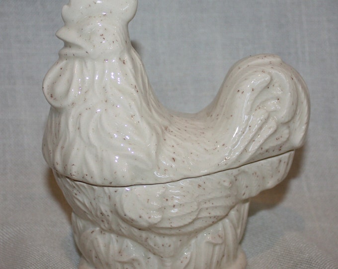 Ceramic Chicken Rooster Container - Etsy