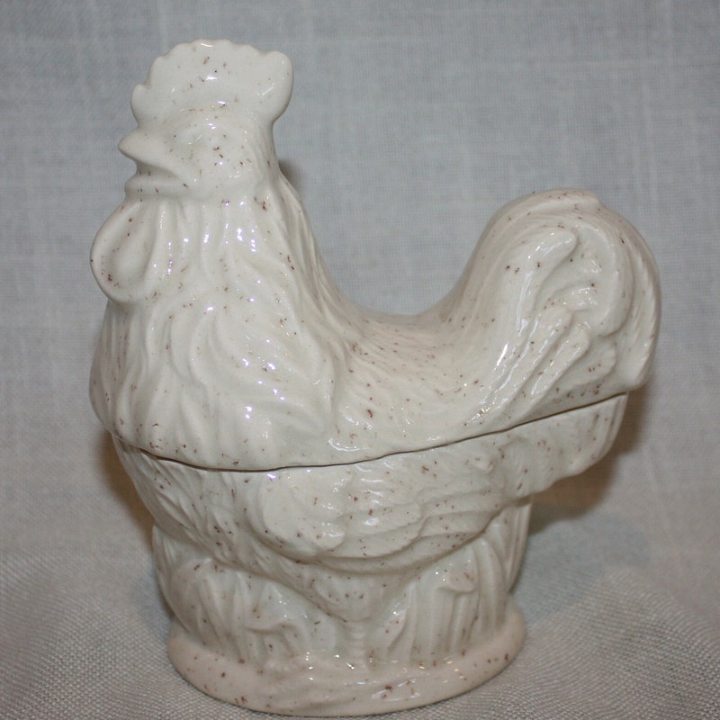Ceramic Chicken Container - Etsy