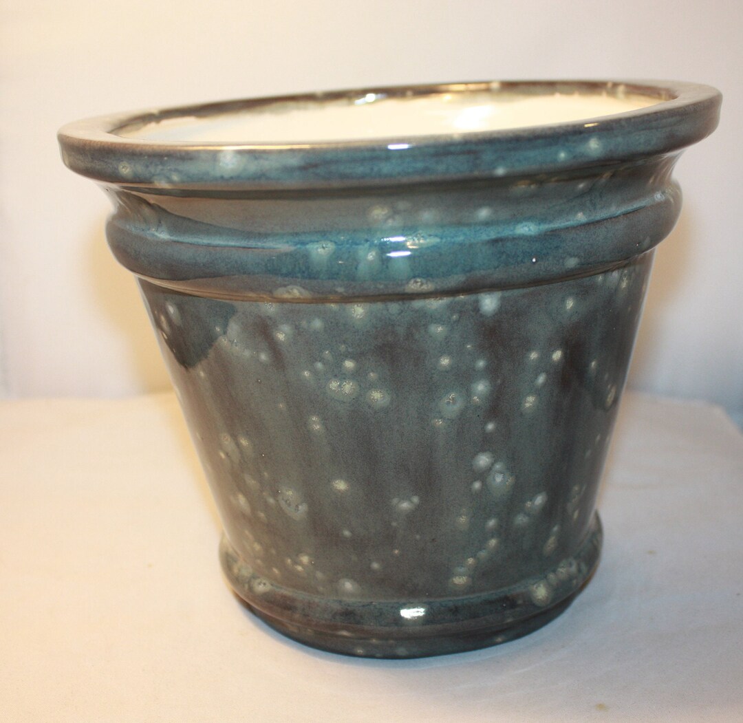 Ceramic Ringed Planter Pot - Etsy