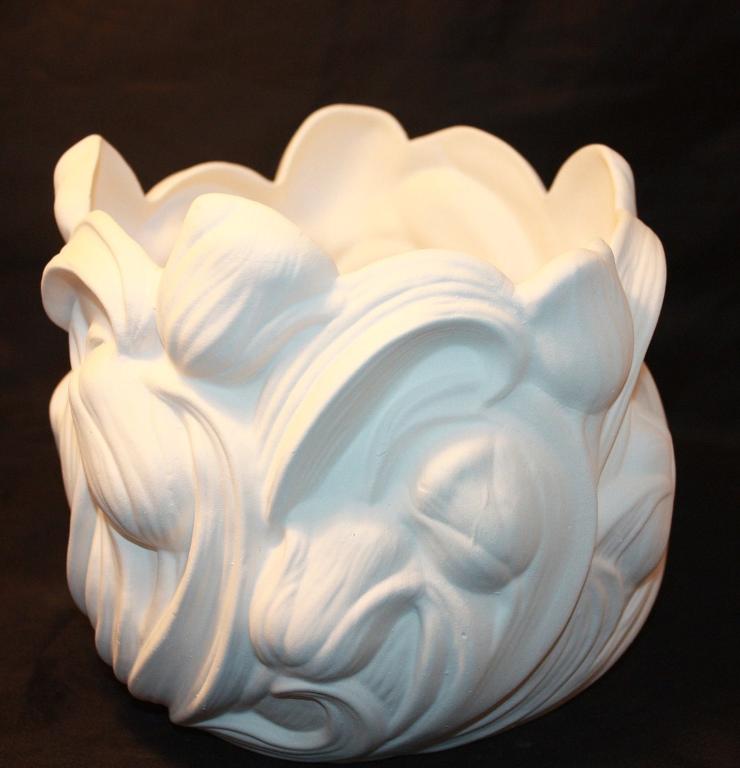 Ceramic Tulip Planter Paint Your Own Bisque - Etsy