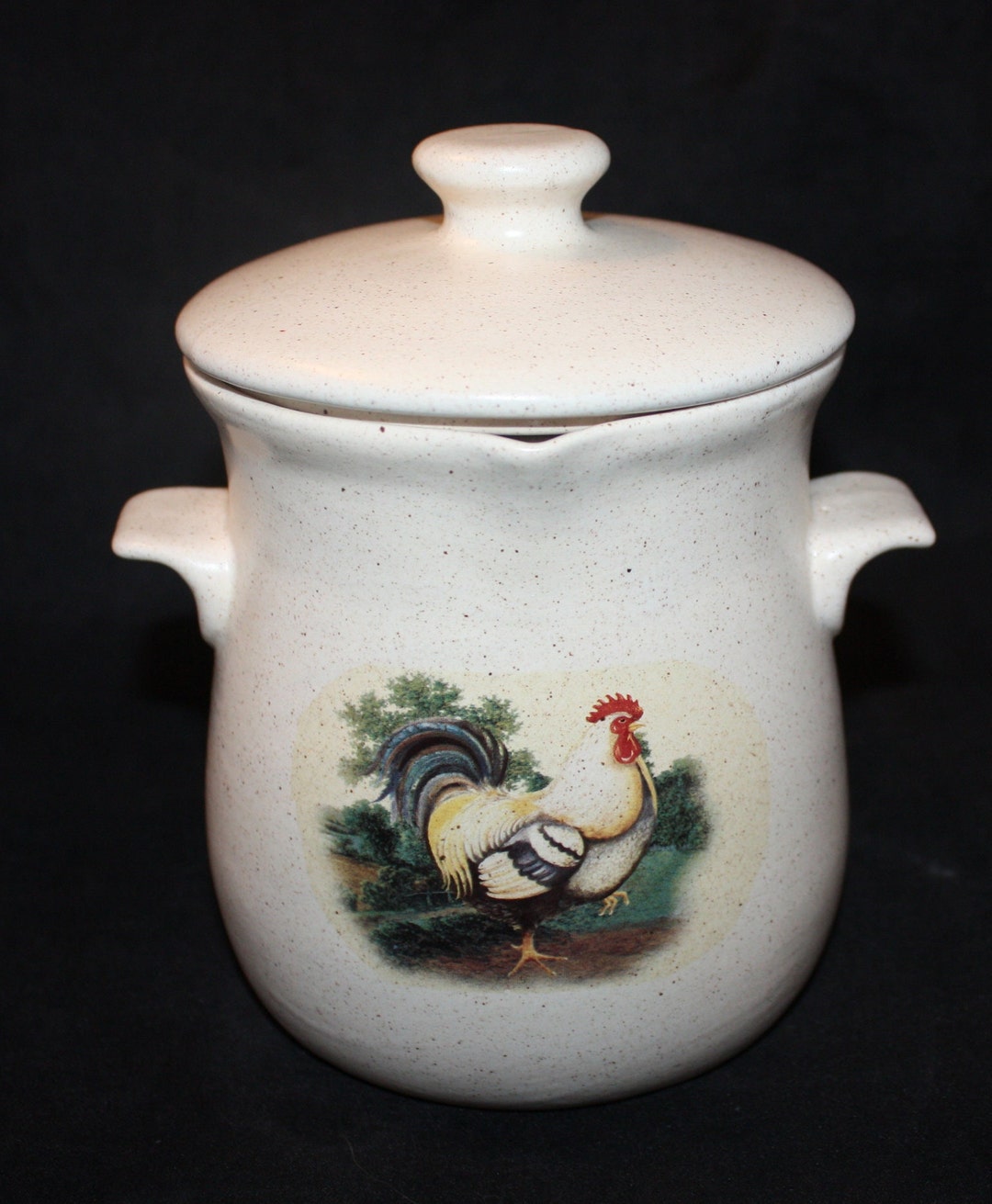 Ceramic Grease Jar With Strainer and Chicken Decal - Etsy