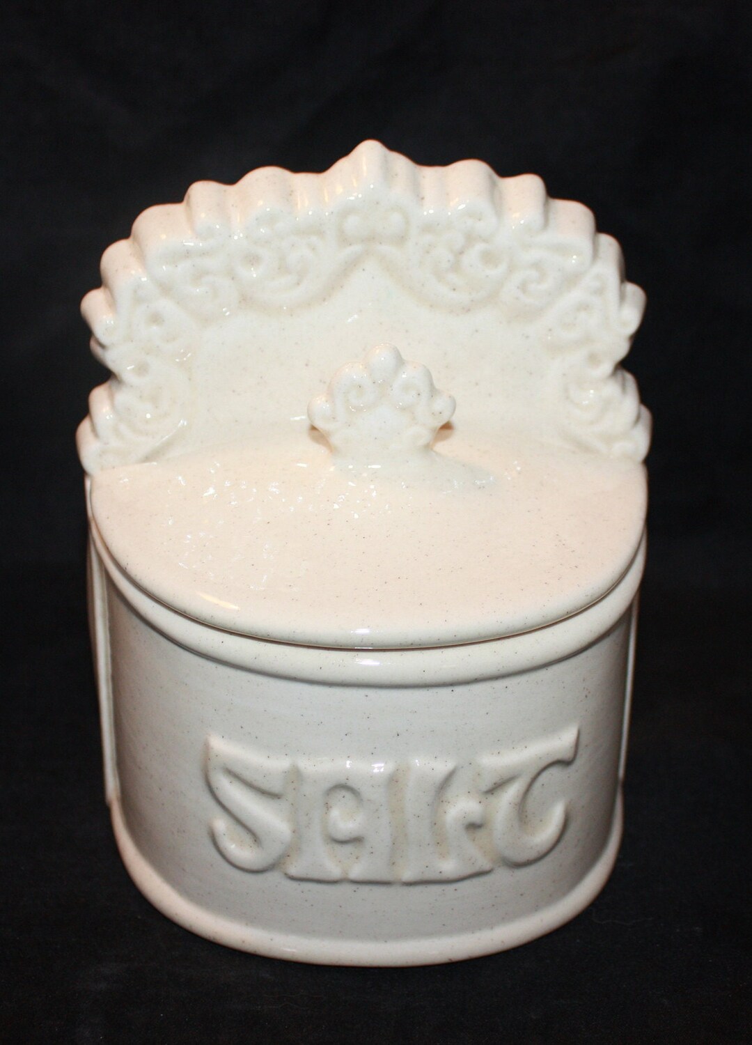 Ceramic Lidded Vintage Salt Box - Etsy