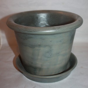 Ceramic Large Terracotta Style Planter Pot With Saucer - Etsy