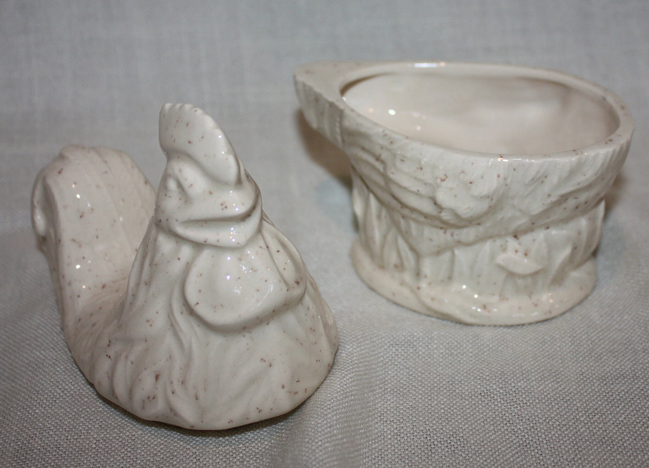 Ceramic Chicken Rooster Container - Etsy