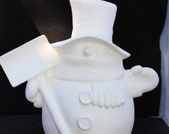 Ceramic Snowman | Etsy